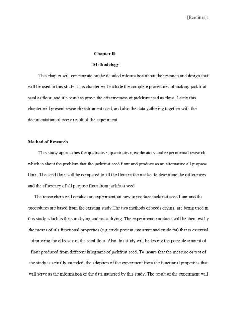 Exploratory Science Dox. "The Effectiveness of Jackfruit Seed As Flour ...