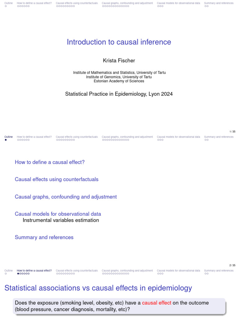 Spe2024 CIlect KF | PDF | Confounding | Causality