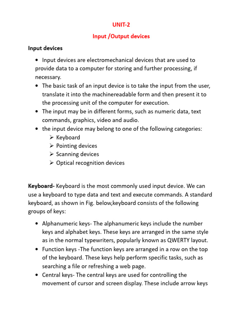 UNIT2_Fundamentals | PDF | Image Scanner | Microcontroller