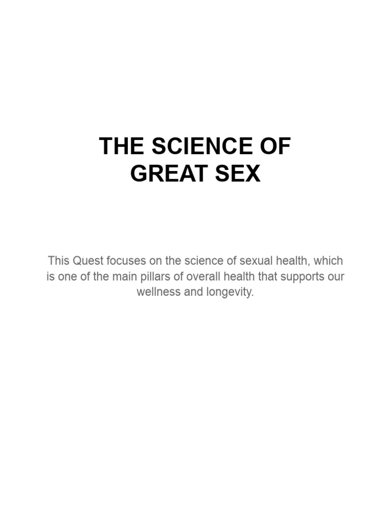 01 The Science Of Great Sex Workbook Pdf Orgasm Clitoris