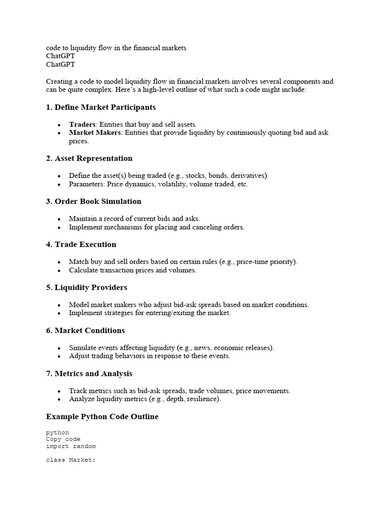Chart GPT Codes For Order Block Flow | PDF | Market Maker | Simulation