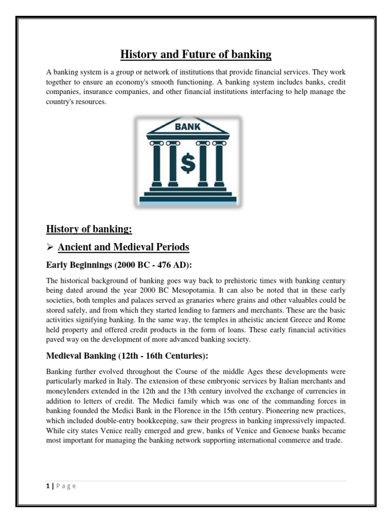 History and Future of Banking | PDF | Banks | Central Banks