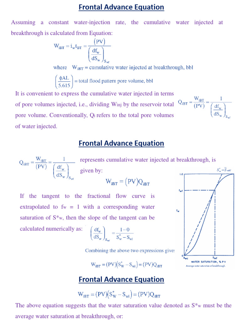 Water Flooding and EOR Lecture Slides 101 - 120 | PDF | Tangent ...