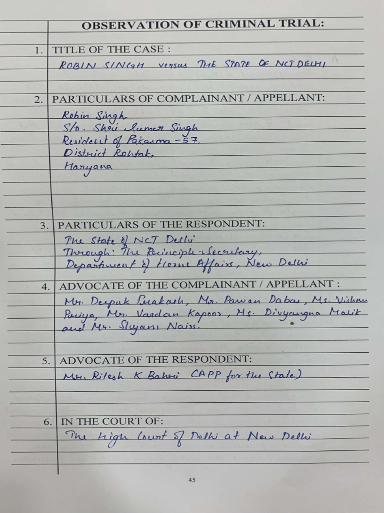 Observation Criminal Trial - Compressed | PDF