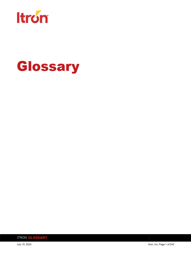 It Ron Glossary | PDF | Anode | Computer Network
