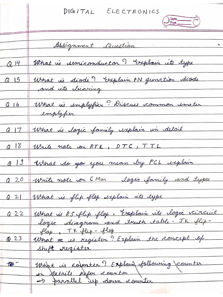 3 Assignment Digital Electronic | PDF