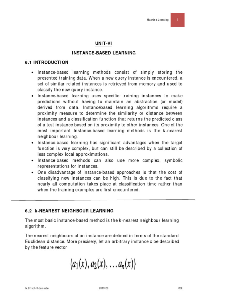 Unit-4 ML | PDF | Machine Learning | Statistical Classification