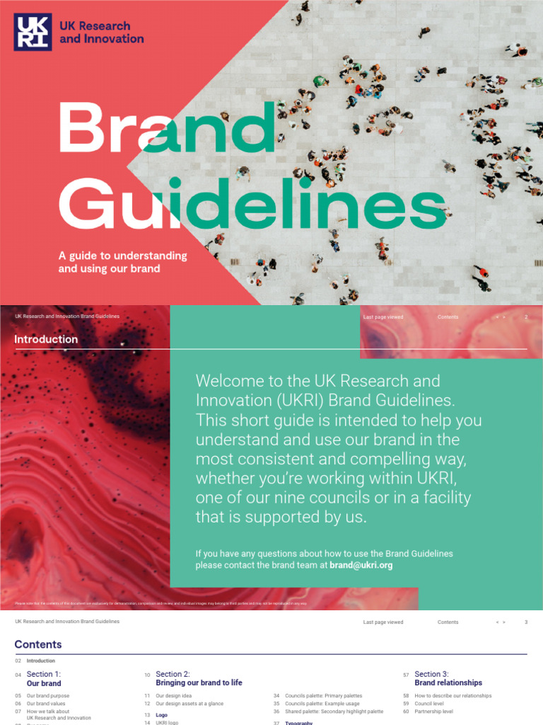 UKRI Brand Guidelines - Feb24 | PDF | Logos | Brand