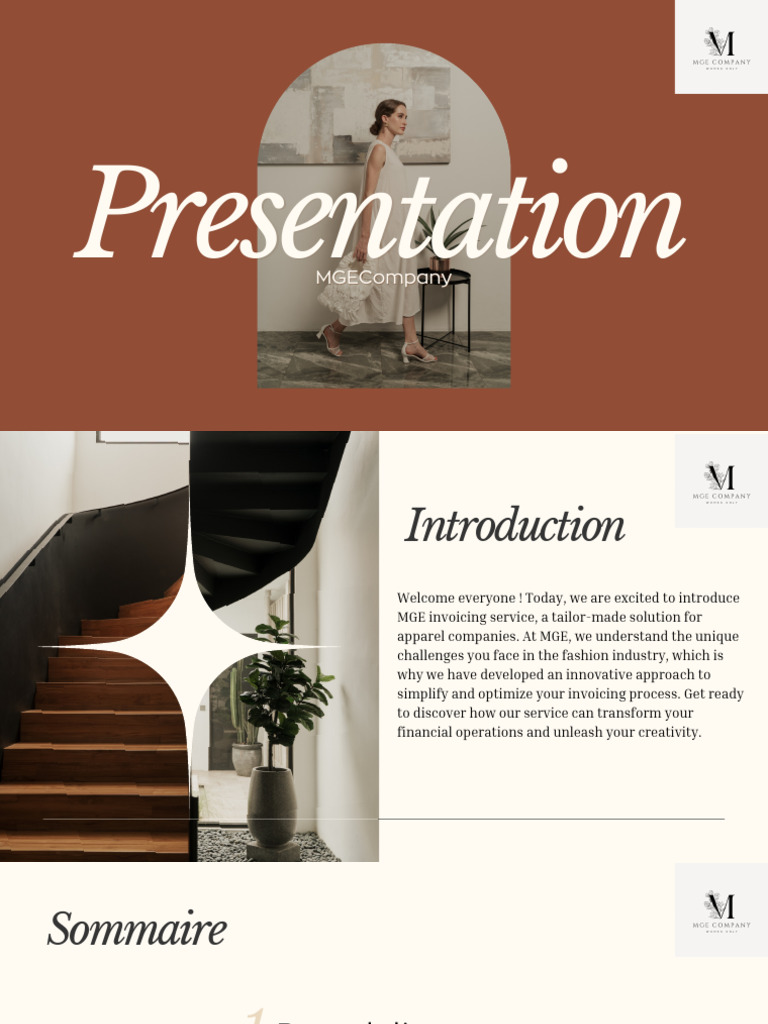 Présentation Professionnelle Beige Et Terracotta Élégante Et ...