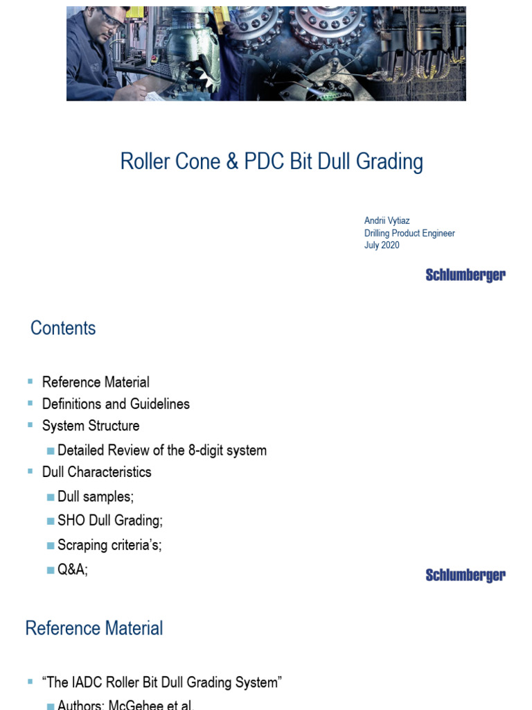 Dull Grading RC&PDC | Download Free PDF | Bearing (Mechanical)