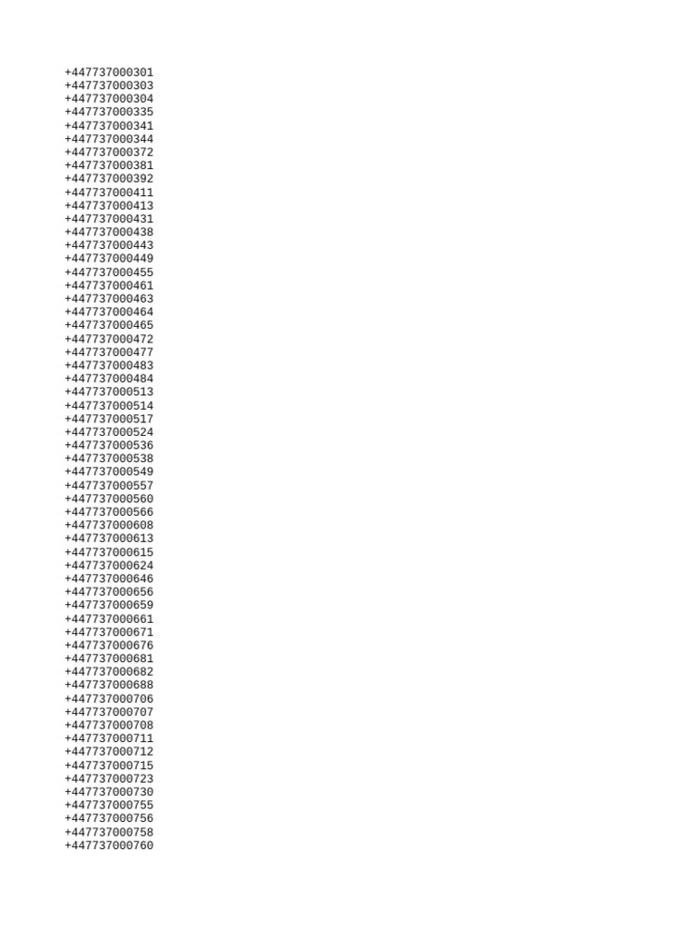 UK Leads Contact Numbers List | PDF | Home & Garden