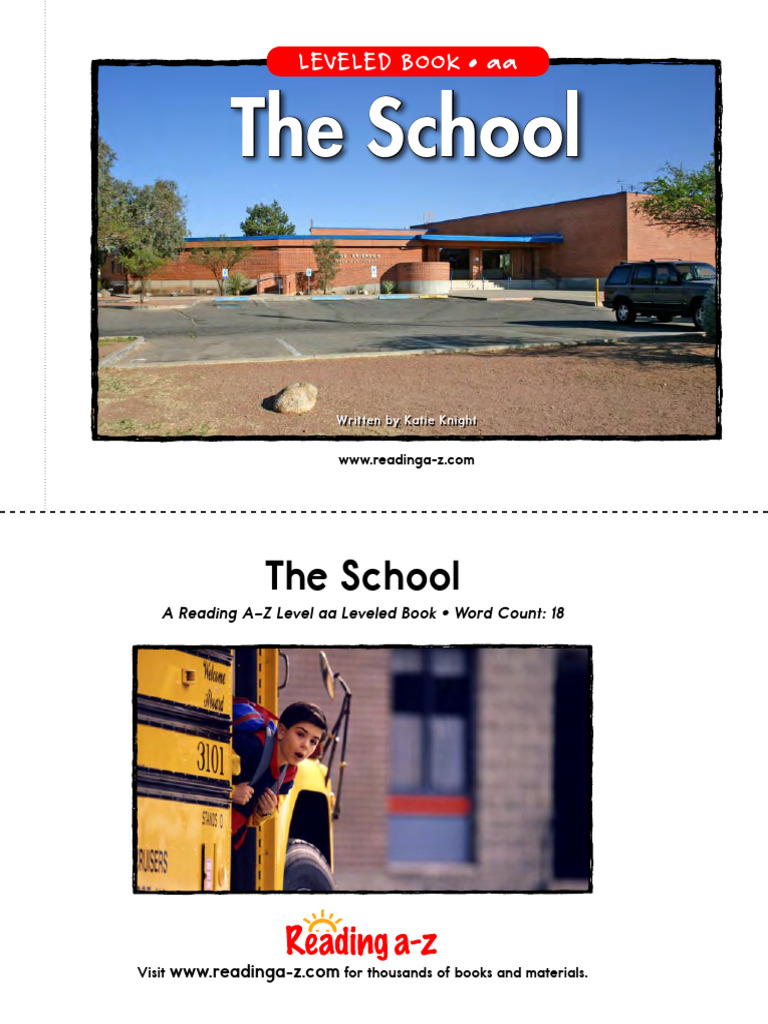 RAZ-AA 061-The School | PDF | Applied Linguistics | Pedagogy