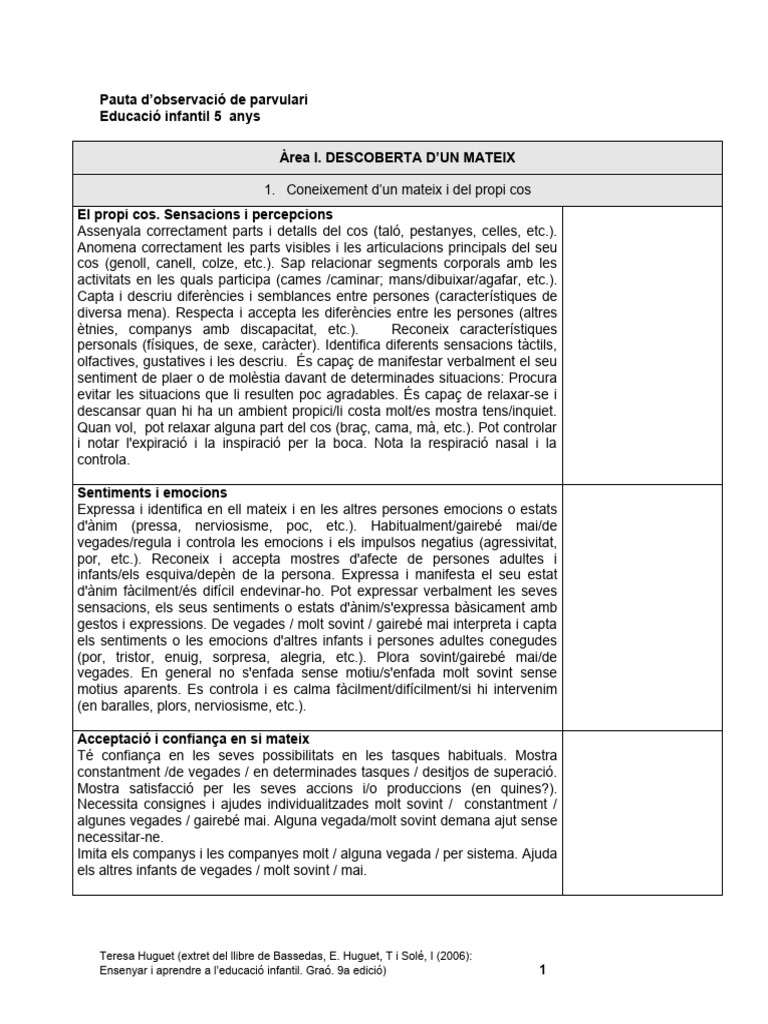 Pauta 5 en Graella | PDF