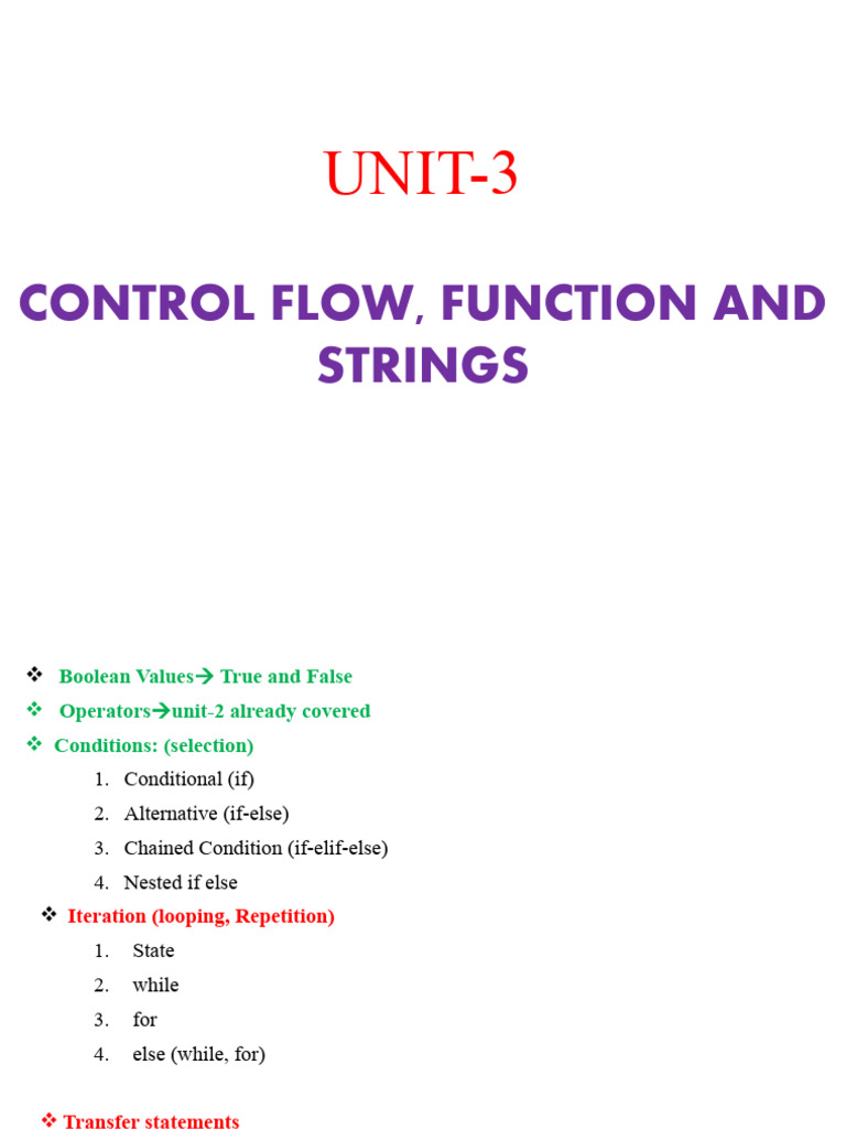 Unit 3 | PDF | Parameter (Computer Programming) | Scope (Computer Science)