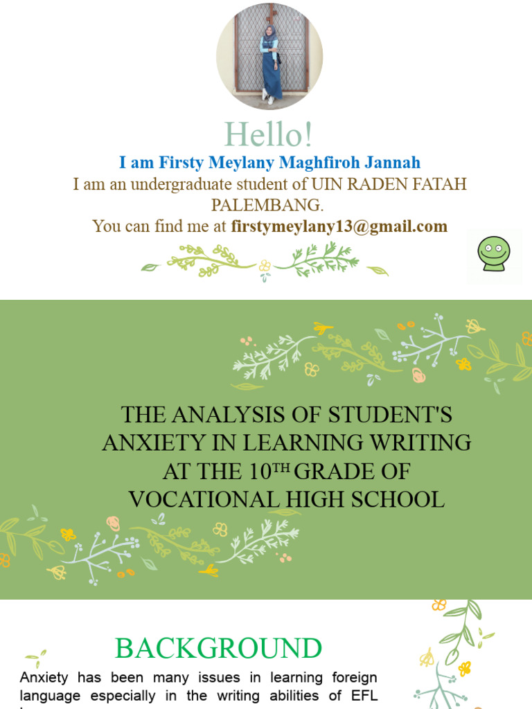FIRSTY MMJ PPT | Download Free PDF | Anxiety | Learning