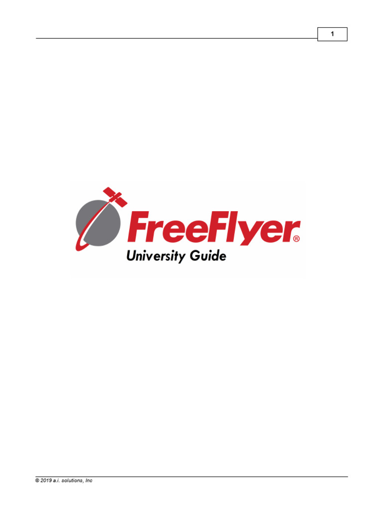 Free Flyer University Guide | PDF | Orbital Maneuver | Orbit