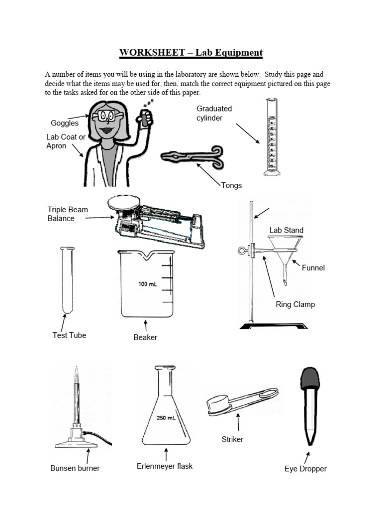 Lab Equipment | PDF | Litre | Kilogram