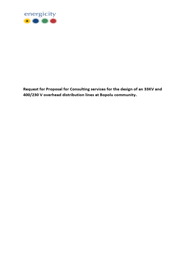 33KV Distribution Line Design Proposal | PDF | Electric Power ...