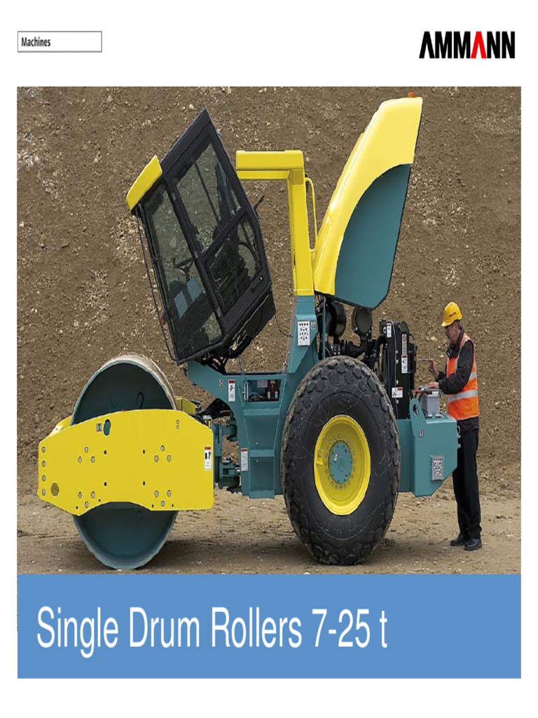 13 Single Drum Rollers 7-25t en | PDF | Tractor | Axle