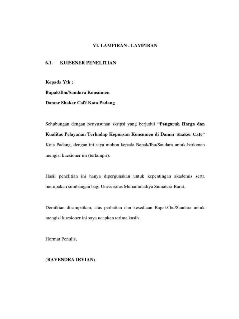 Final - Lampiran | PDF