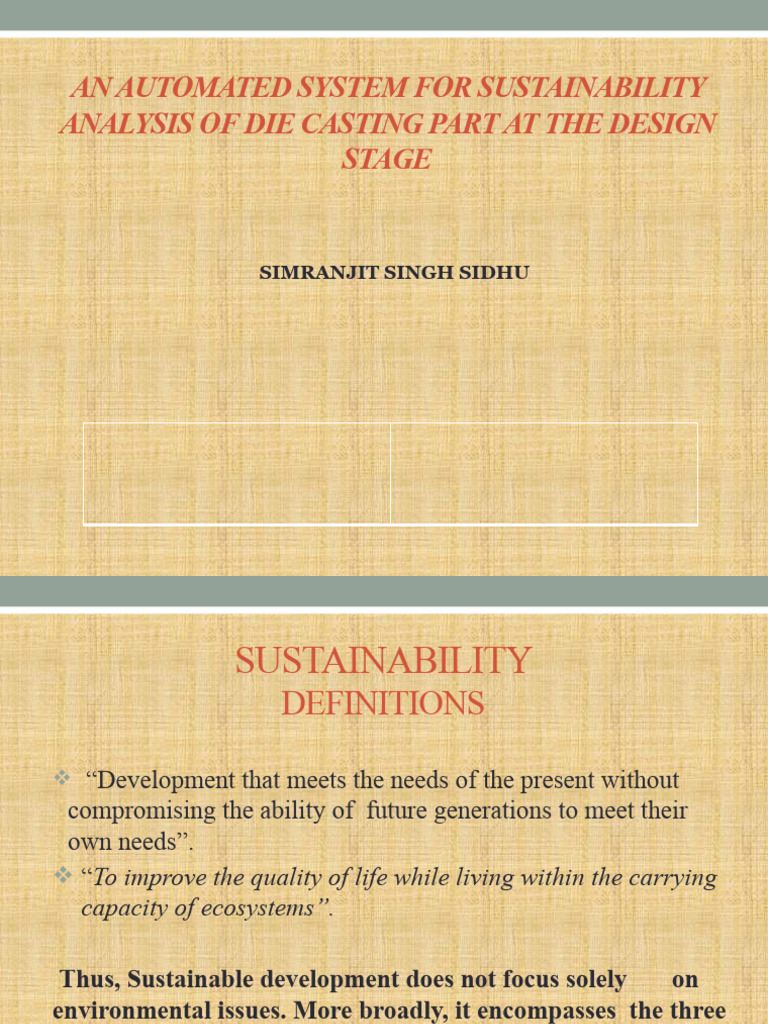 An Automated System For Sustainability | PDF | Sustainability | Casting