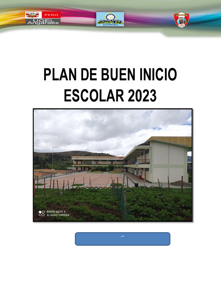 Plan de Inicio | PDF | Enseñando | Escuelas