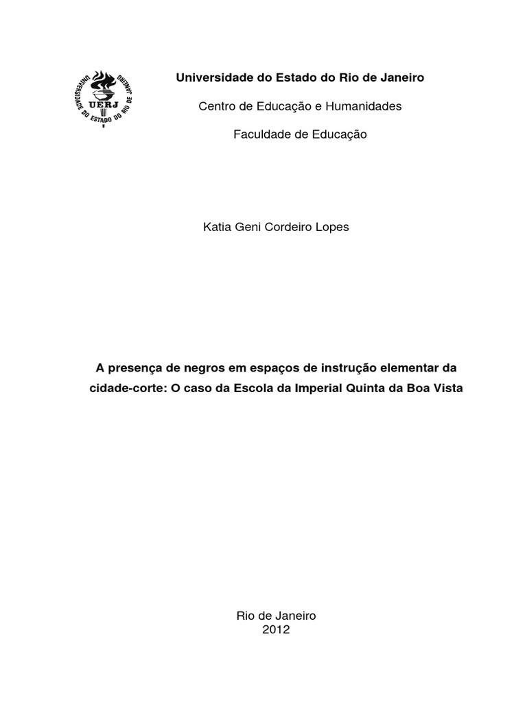 Dissert - Katia Gene Cordeiro Lopes | PDF | Civilização | Brasil