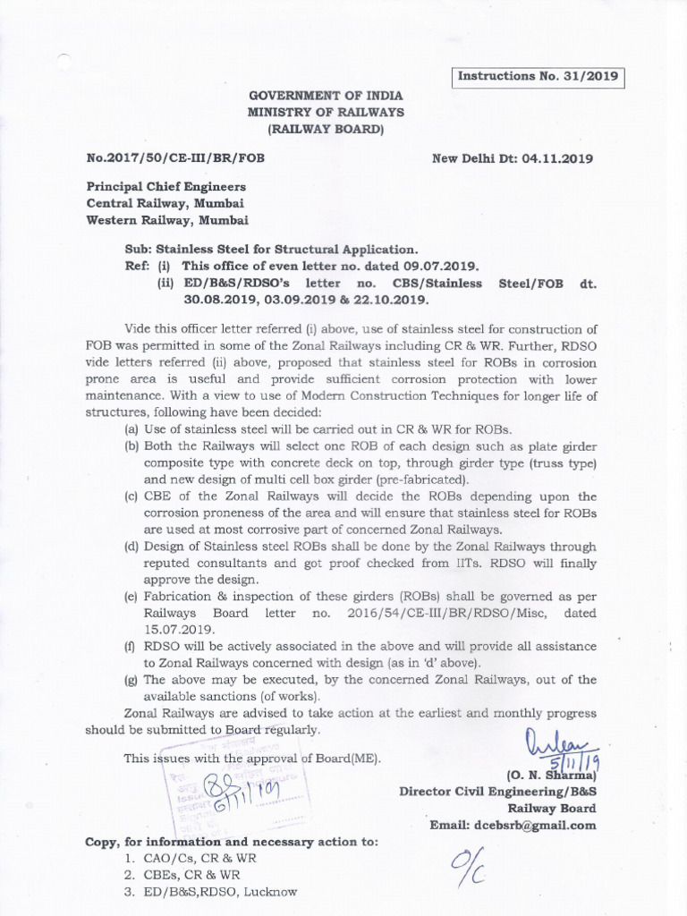 1.4 Fob 4.11.19 Rdso Letter | PDF