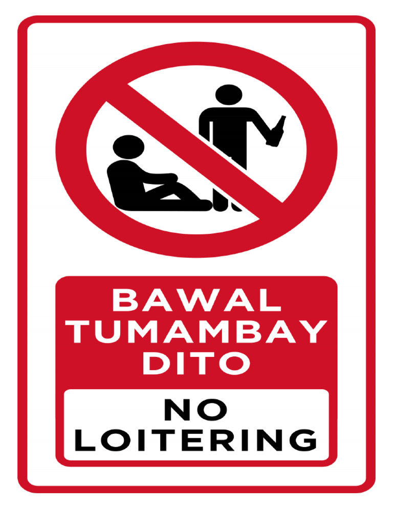 Bawal Mag Tambay Dito | PDF