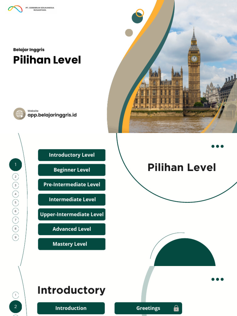 Bahasa Inggris Levels | PDF