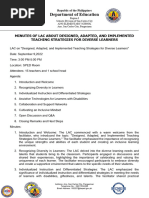 Sample Annotation For Objective 2 of KRA 1 | PDF | Lesson Plan | Literacy