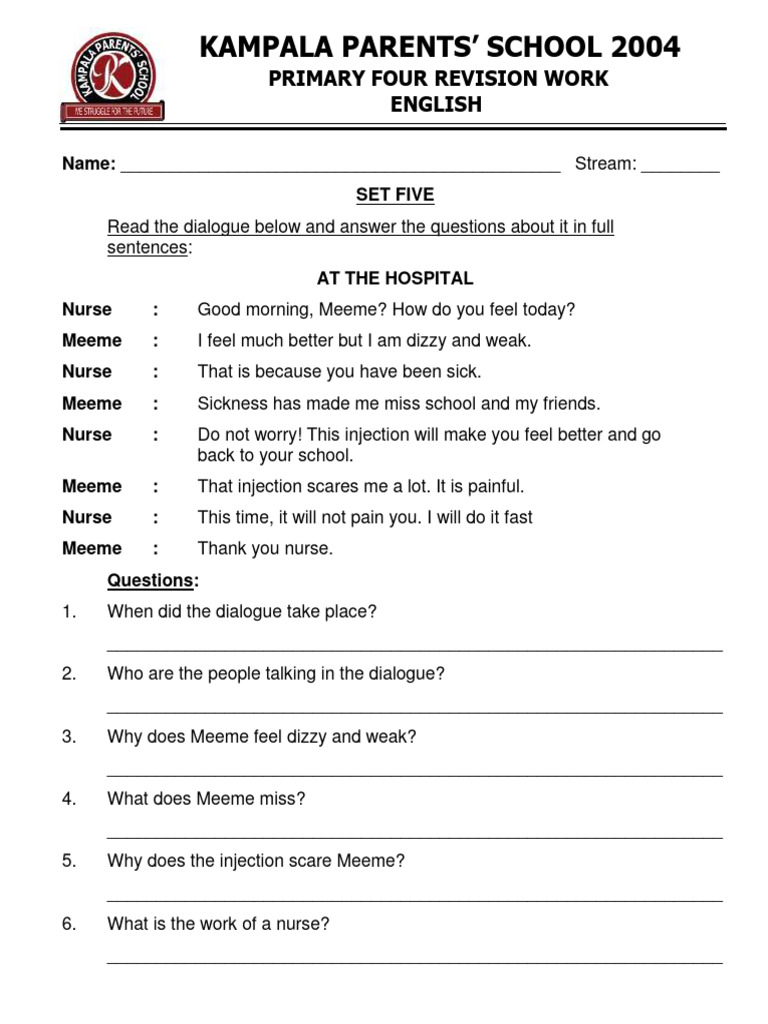 Primary Four - Set Five | PDF | Flowers | Petal