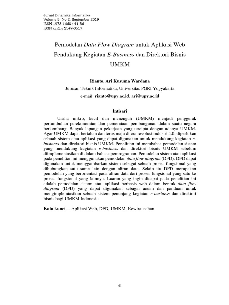 Pemodelan Data Flow Diagram Untuk Aplikasi Web | PDF