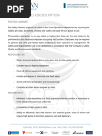 Service Crew Job Description | PDF