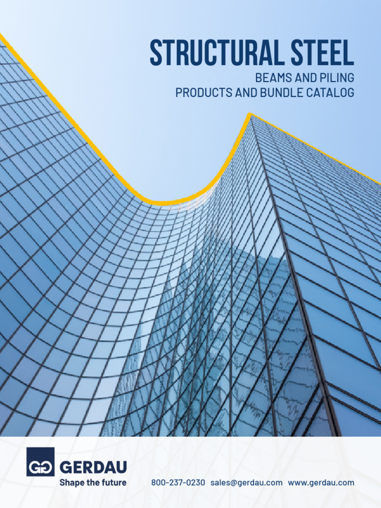 Gerdau Steel Beams and Piling Catalog | PDF | Structural Engineering
