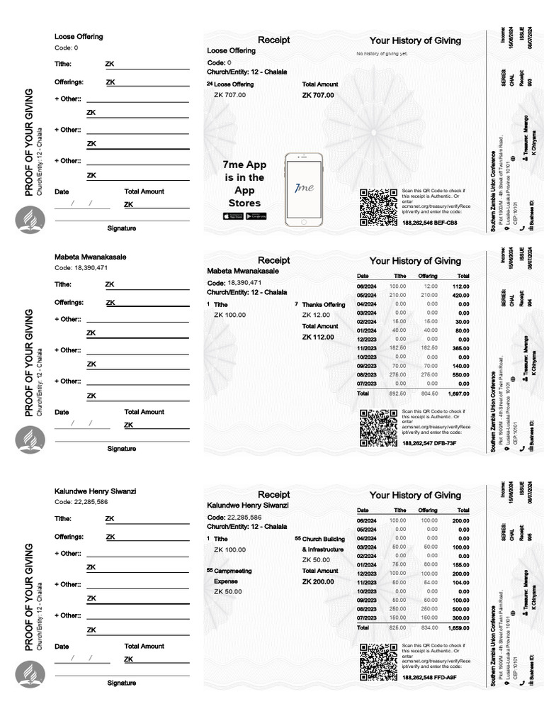 Church Giving Records | PDF | Access Control | Applications Of Cryptography