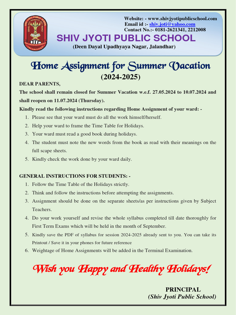 Class Viii Summer Assignment-2 | PDF | Microorganism