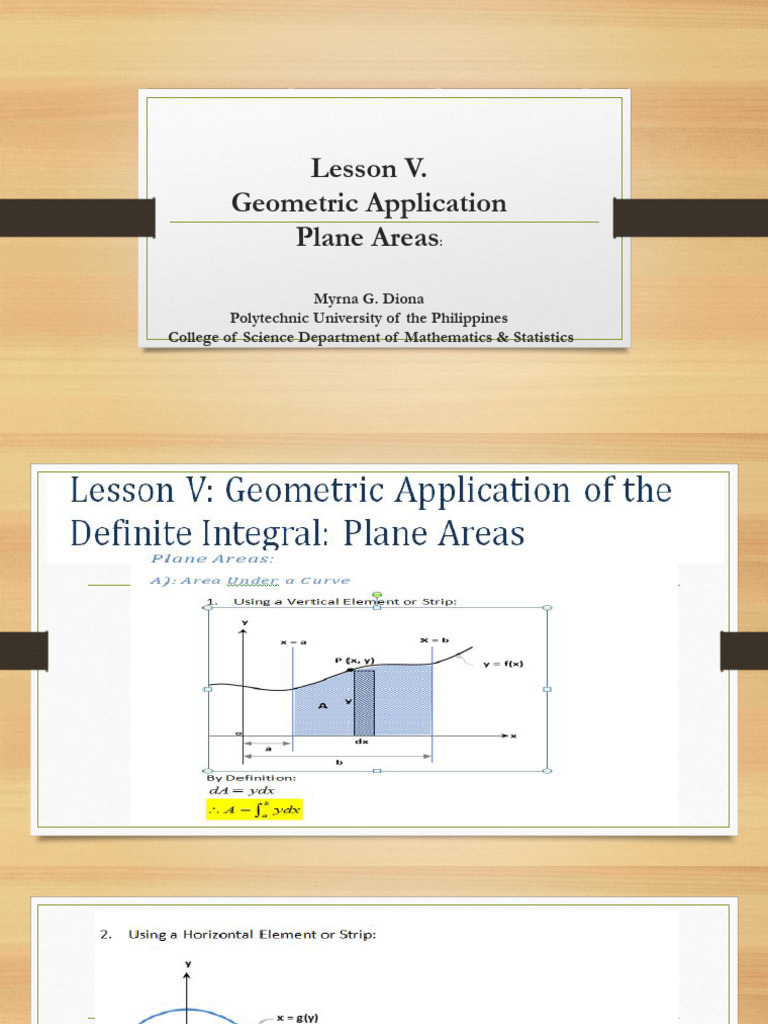 C2 Lesson V - Plane Areas | PDF