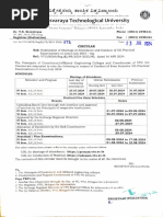 VTU Dec 2025/Jan 2026 Exam Timetable | PDF
