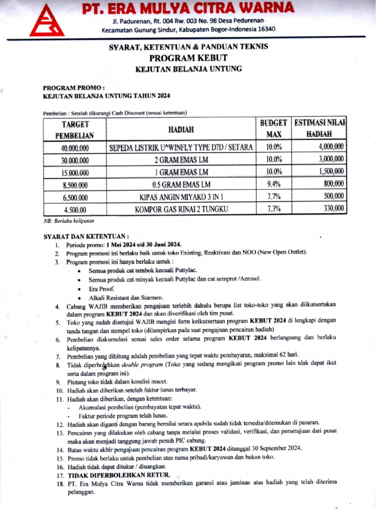 SKPT Kebut 2024 | PDF