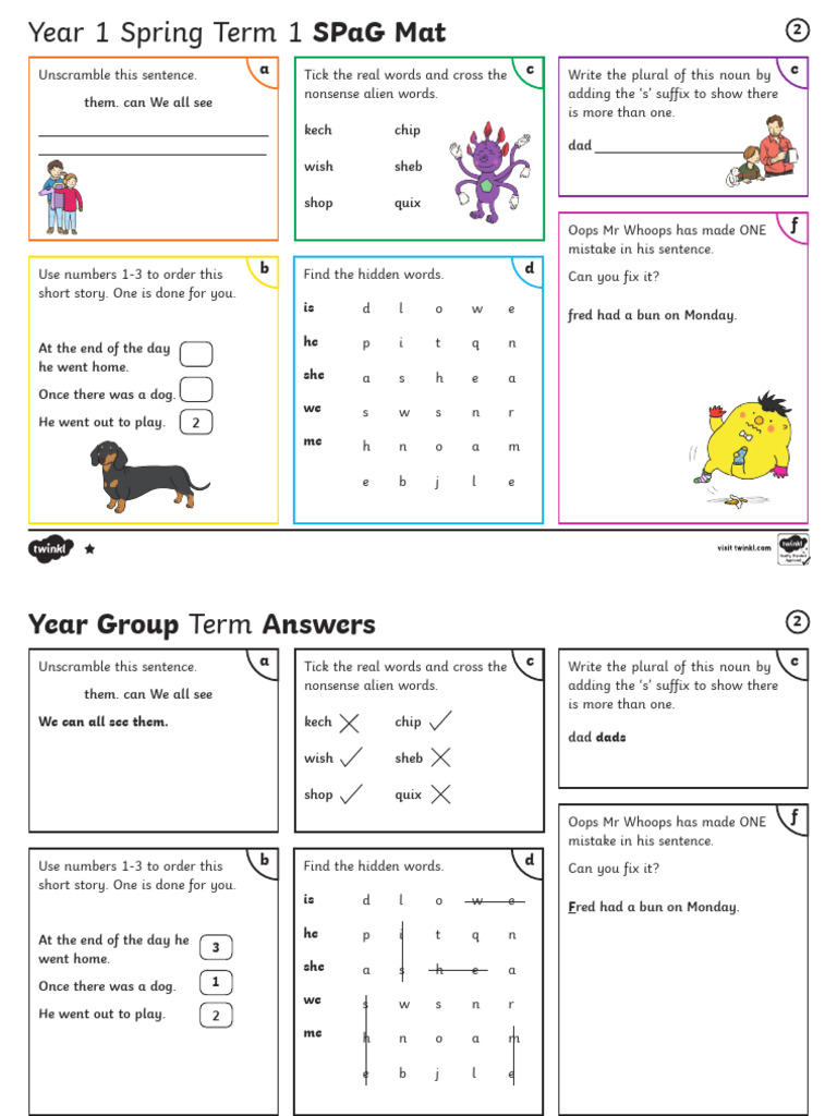 Mat 2 Morning Starter | PDF | Plural | Languages
