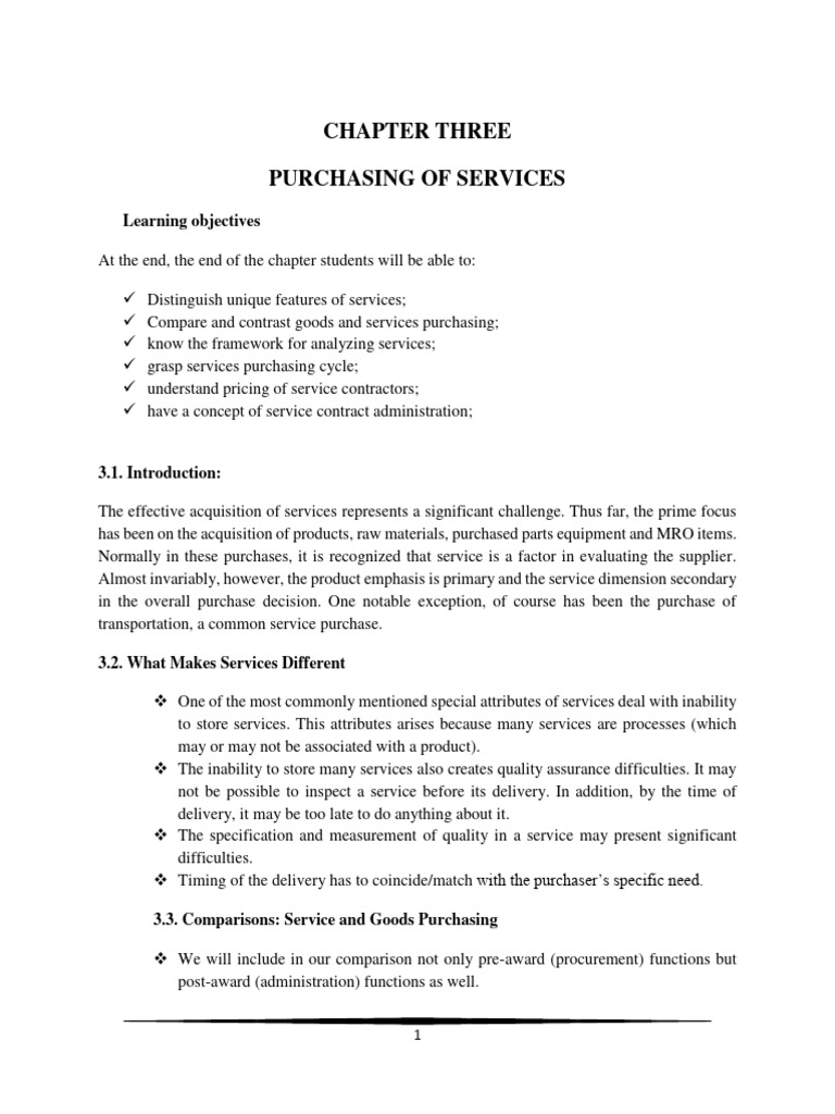 Chap 3 Procu | PDF | Procurement | Mergers And Acquisitions