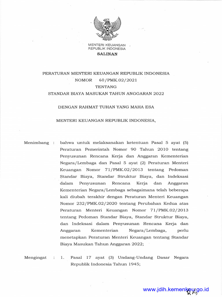 SBM 2022 - Perjadin & Konsumsi | PDF