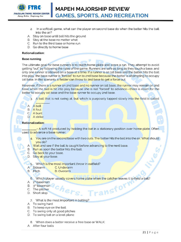 Sports-Handouts 2 | PDF