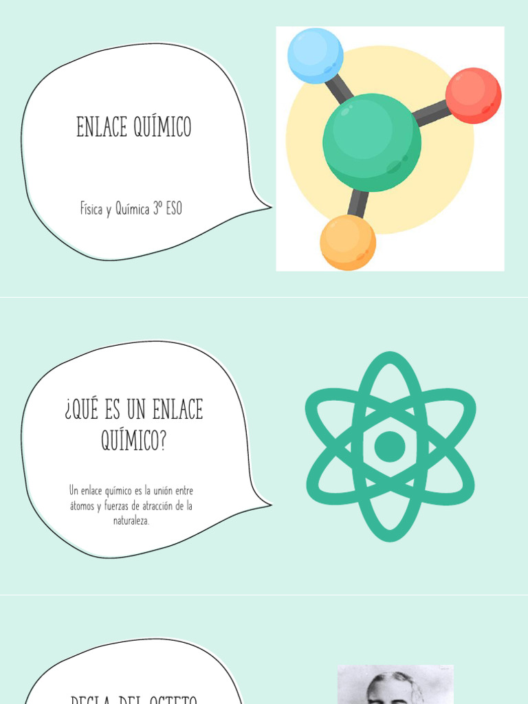 Tipos de Enlaces Químicos y Propiedades | PDF | Enlace químico | Moléculas