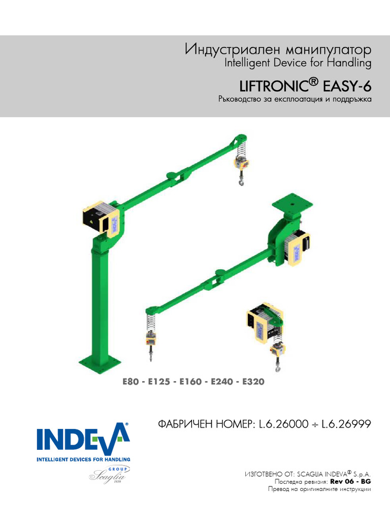Manual Liftronic EASY-6 BG | PDF