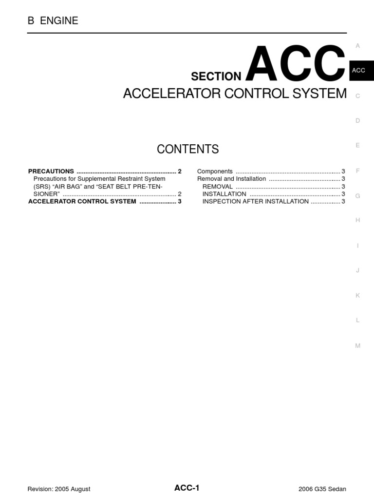 Accelerator Control System | PDF | Airbag | Seat Belt
