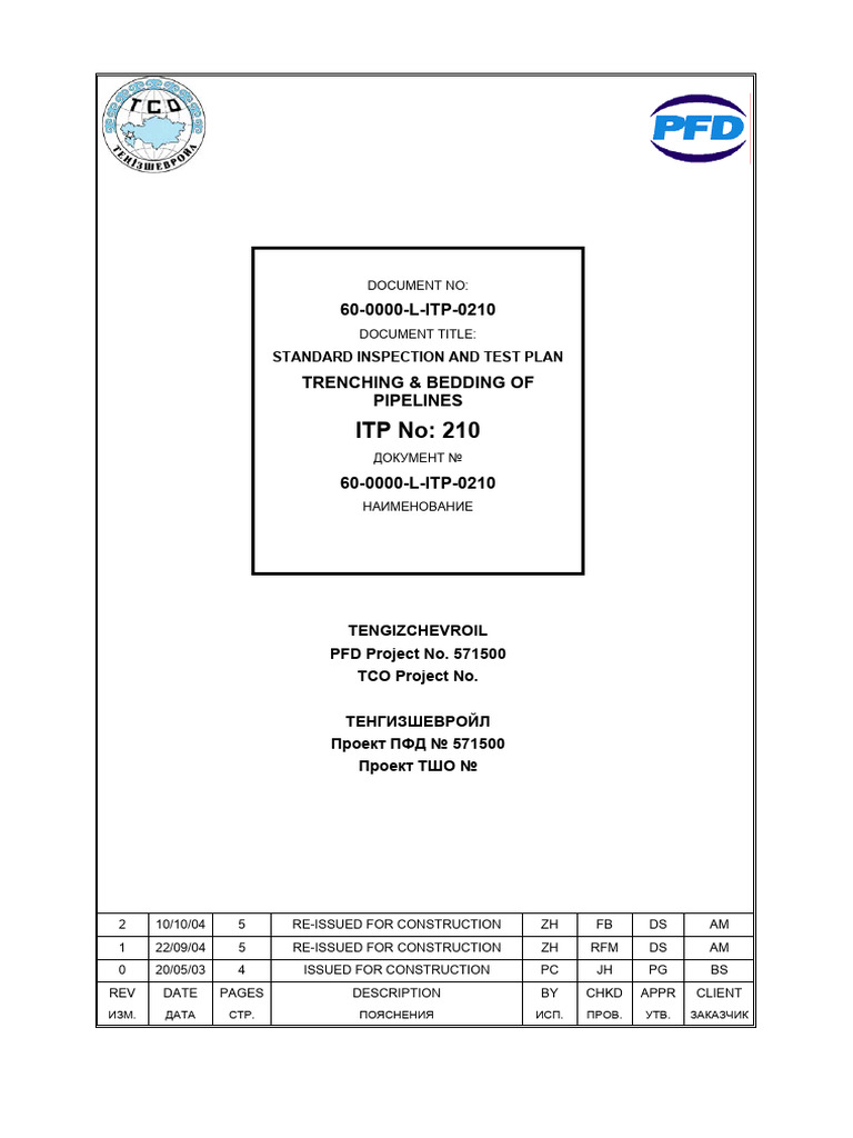 60 0000 L Itp 0210 - Rev2 | PDF | Road | Trench