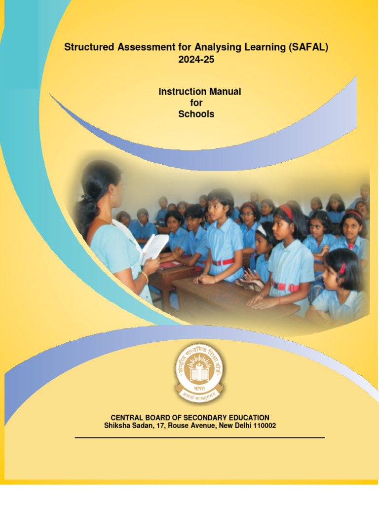 SAFAL Assessment Manual 2024-25 | PDF | Operating System | Educational Assessment