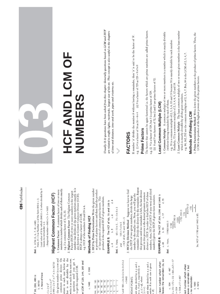 Hcf And Lcm Pdf 4207